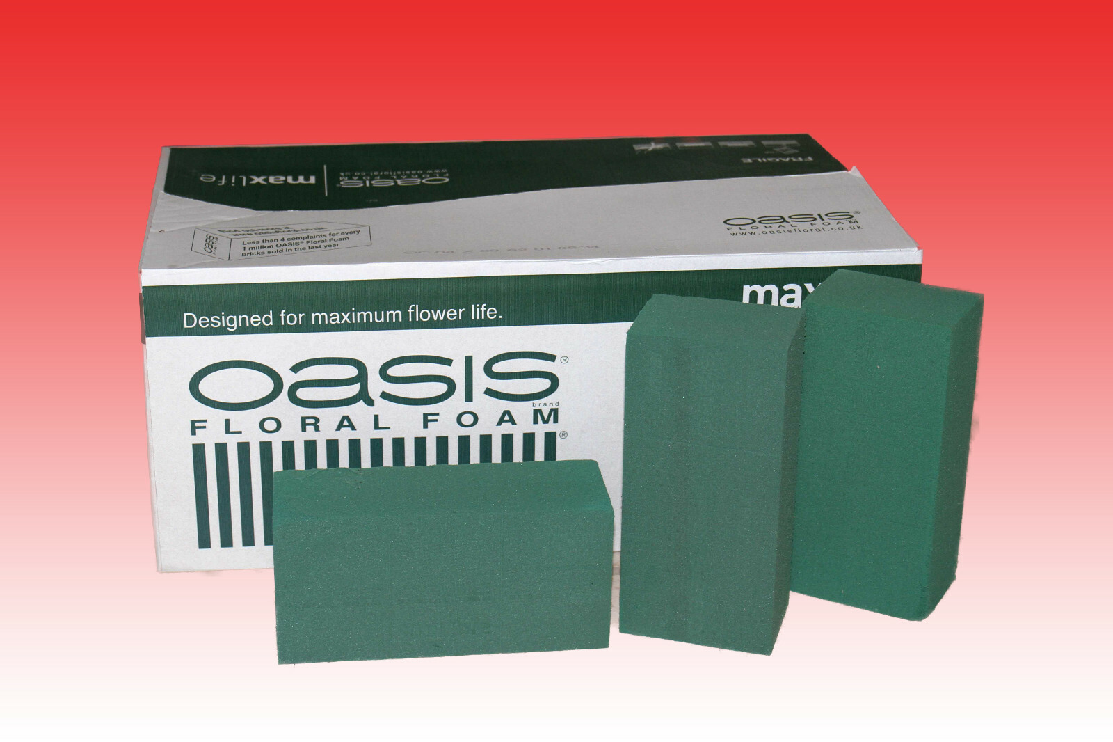 Oasis Ideal Wet MAXLIFE Floral Foam Blocks Bricks Fresh Flower ...