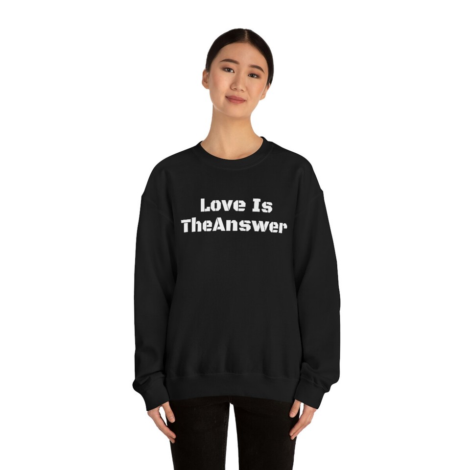 "Love Is The Answer" Unisex Heavy Blend™ Crewneck Sweatshirt | eBay