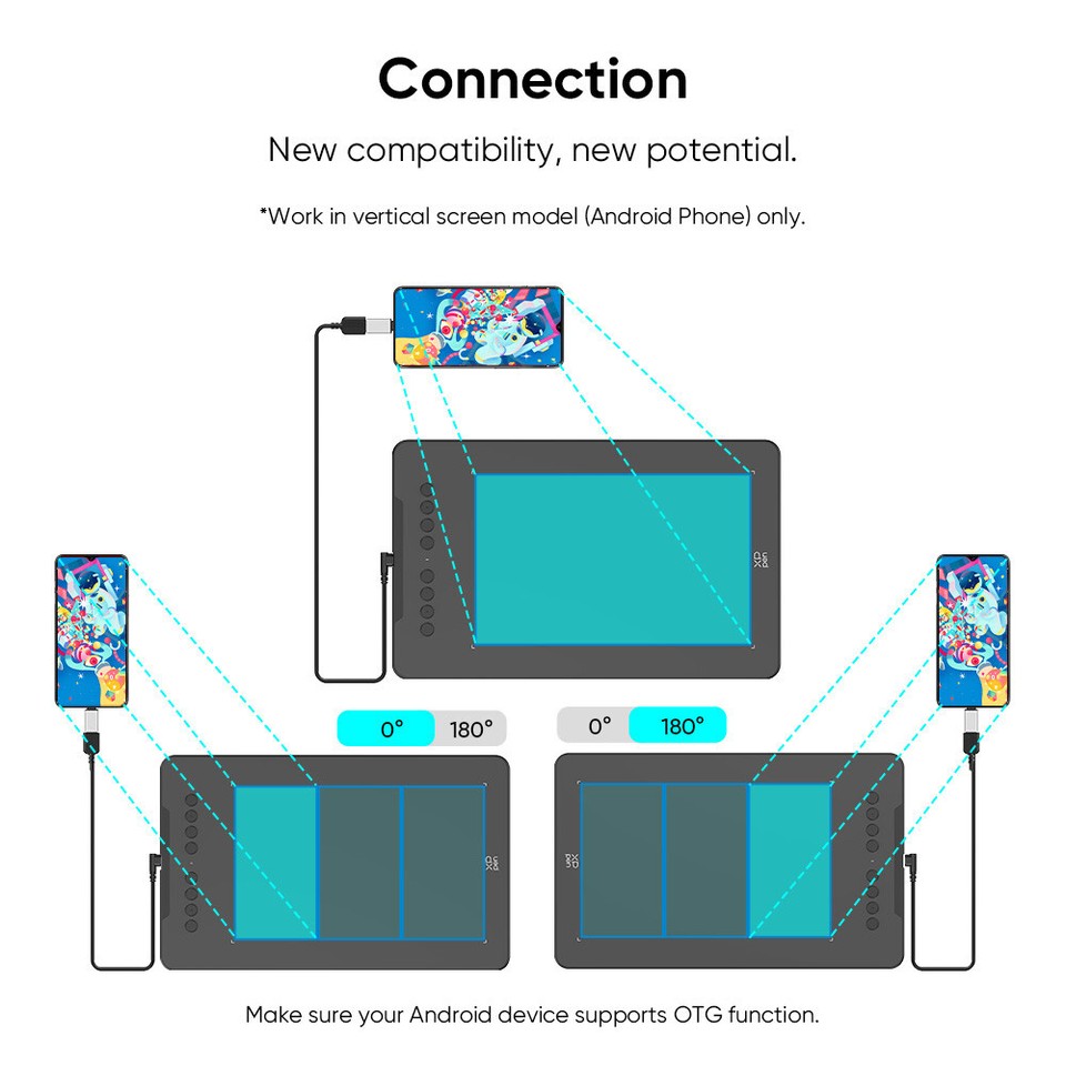 XP-Pen Deco 01 V3 10 × 6.25inch Graphics Drawing Tablet Tilt OSU 16384 ...