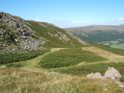 Photo 6x4 Track skirting northern slopes of Stickle Pike Hall ...