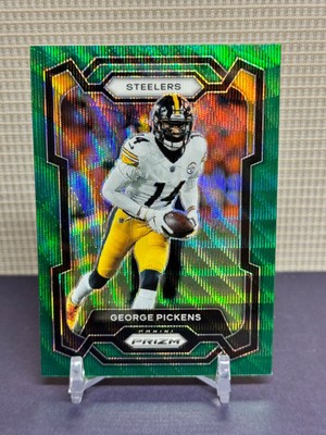 George Pickens - GREEN WAVE - 2023 Panini Prizm #248 - Pittsburgh ...