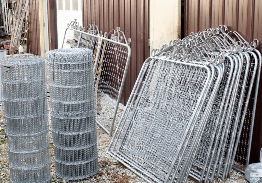 3't x 100' Roll Yard Fence Galvanized Double Loop Top Woven Metal Wire ...