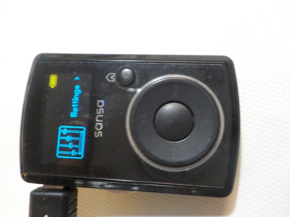 SanDisk Sansa Clip Black 2GB MP3 Media Player works Bad Battery | eBay