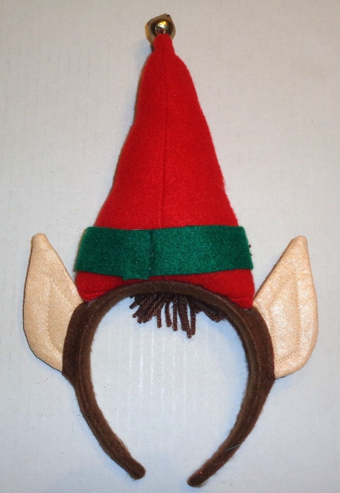 Christmas Hat Headband Elf Ears Headband Novelty Dress Up | eBay