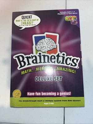 Brainetics Math Memory Amazing Deluxe Set DVD's 1-7 Learning Enhancemet ...