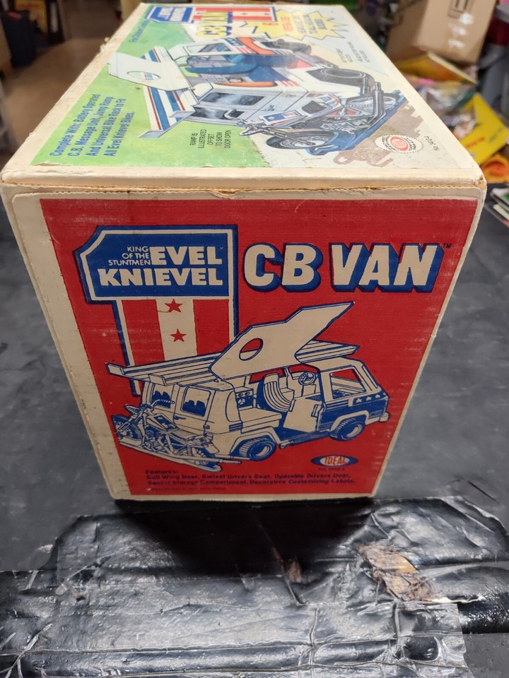 HTF BOX ONLY Rare Ideal Evel Knievel CB Van 1977 - Vintage Original ...