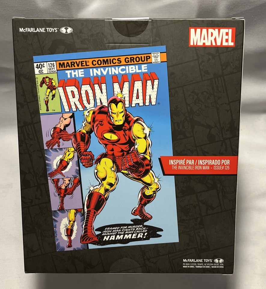 Mcfarlane Marvel IRON MAN 1:10TH COLLECTIBLE / SCENE INVINCIBLE IRON ...