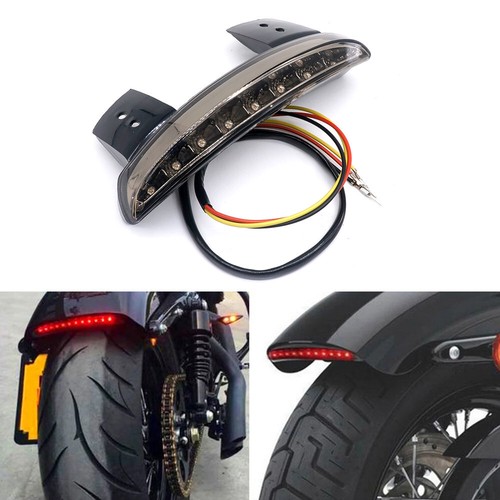 Motorcycle Tail Rear LED Light Fender Brake Light For Harley Bobber ...