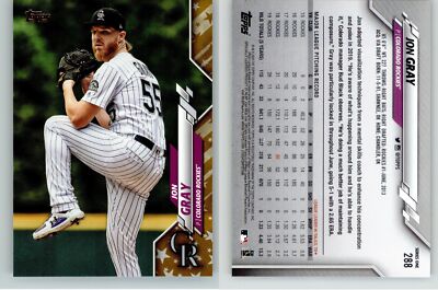 Jon Gray 2020 Topps Gold Star #288 Colorado Rockies | eBay