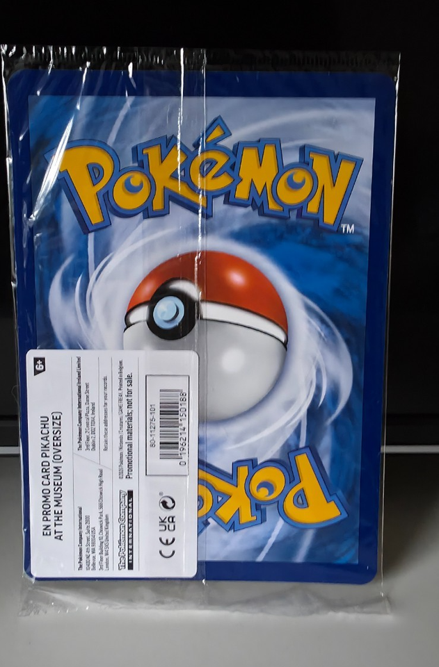 Pokemon x Natural History Museum PROMO Sealed London Pikachu - SHIP ...