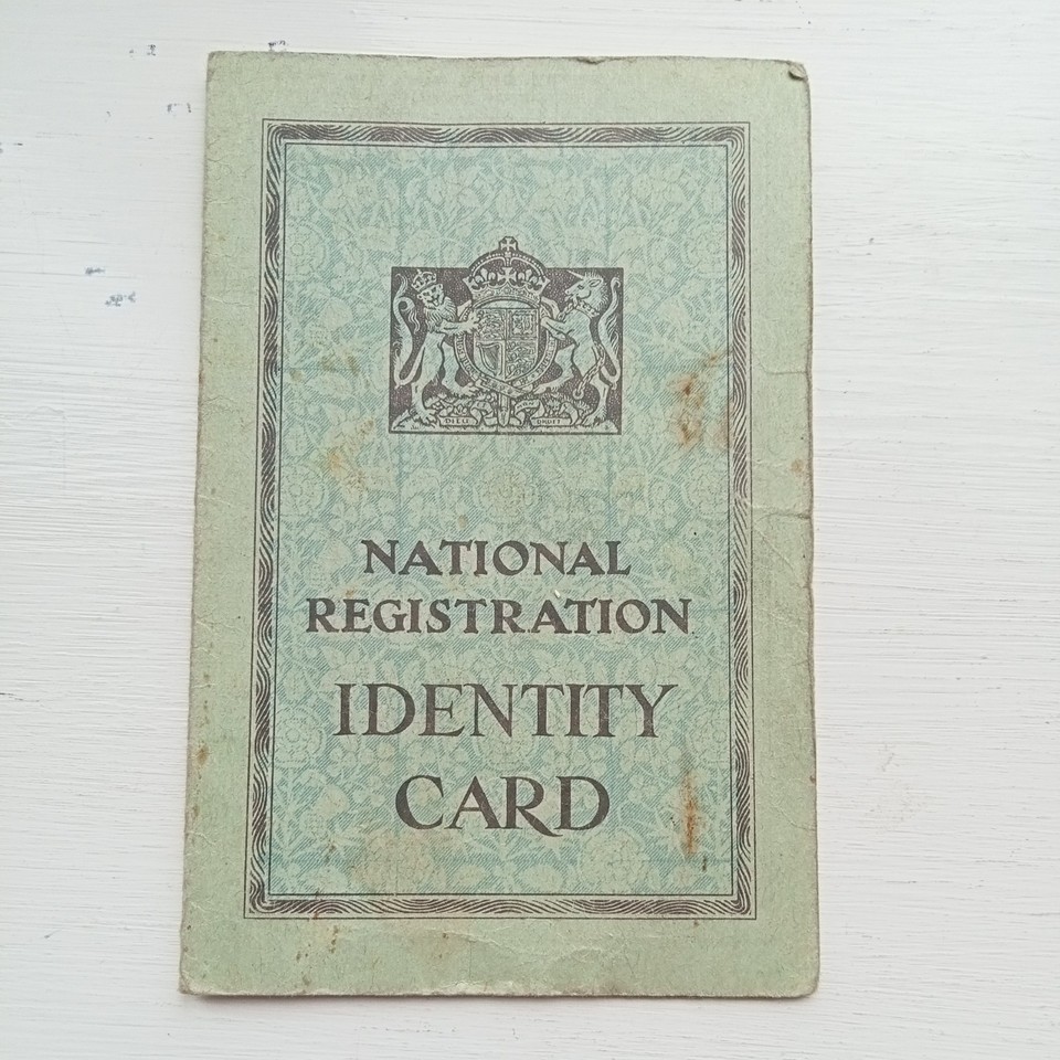 1948 BRITISH ID NATIONAL REGISTRATION IDENTITY CARD & DRIVERS LICENSE ...