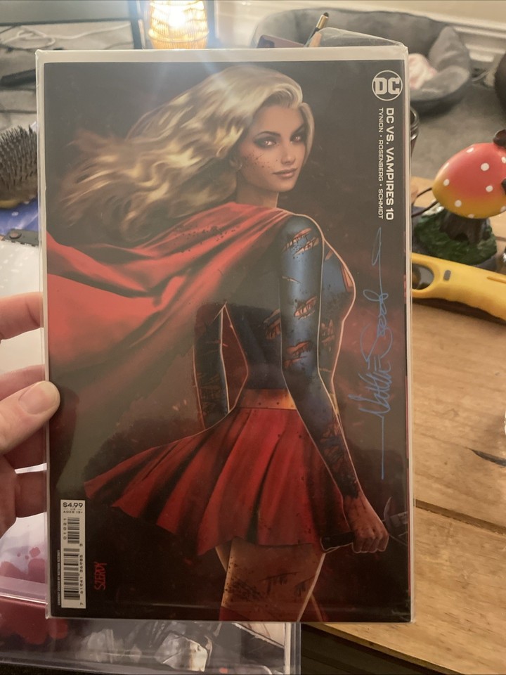 Dc Vs Vampires 10 Signed Nathan Szerdy Supergirl Cover COA | eBay UK