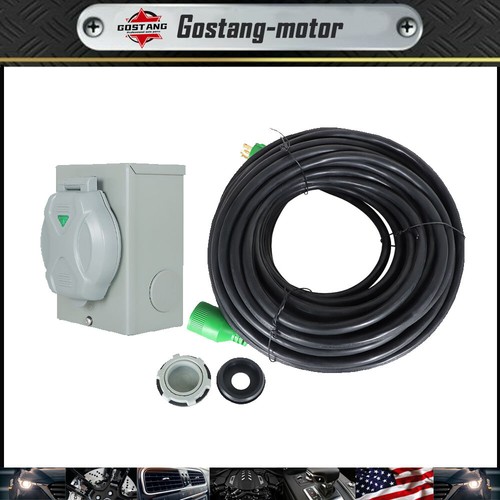 30Amp 100FT Generator RV Power Extension Cord L14-30P to L14-30R Power ...