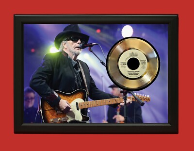 Merle Haggard 2 Poster Art Wood Framed 45 Gold Record Display C3 | eBay