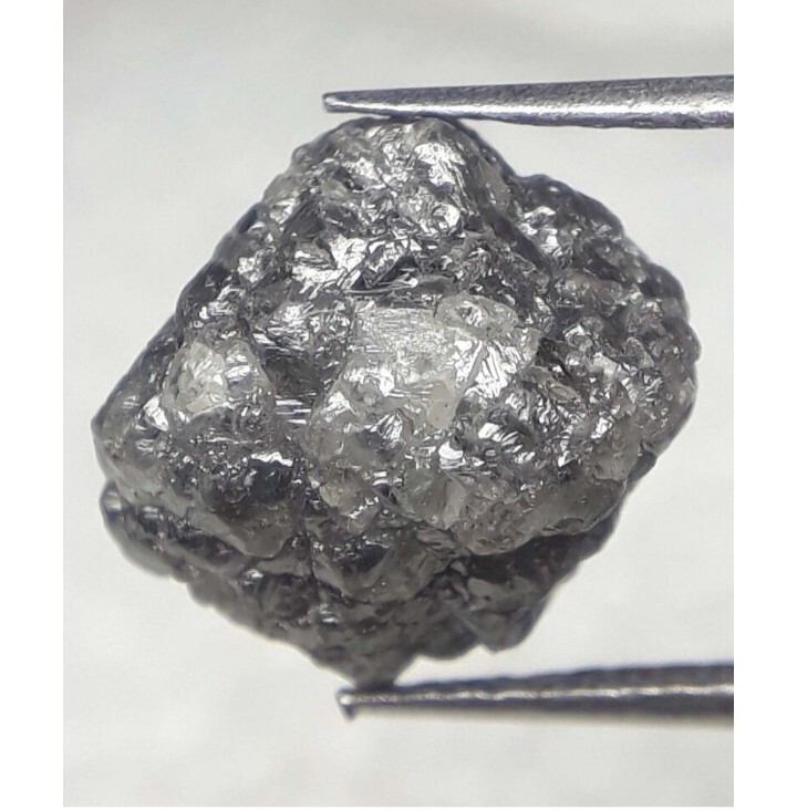 6.02 Ct, Grey Diamond Rough Loose Diamond Raw Uncut Diamond Big Size ...