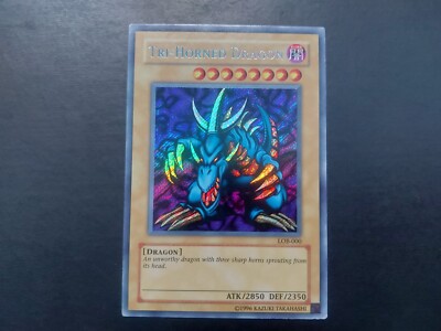 Yugioh - Tri-Horned Dragon LOB-000 Secret Rare | eBay