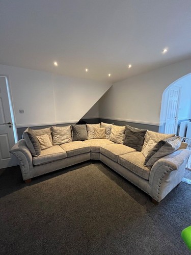 Grey dfs corner sofa | eBay UK