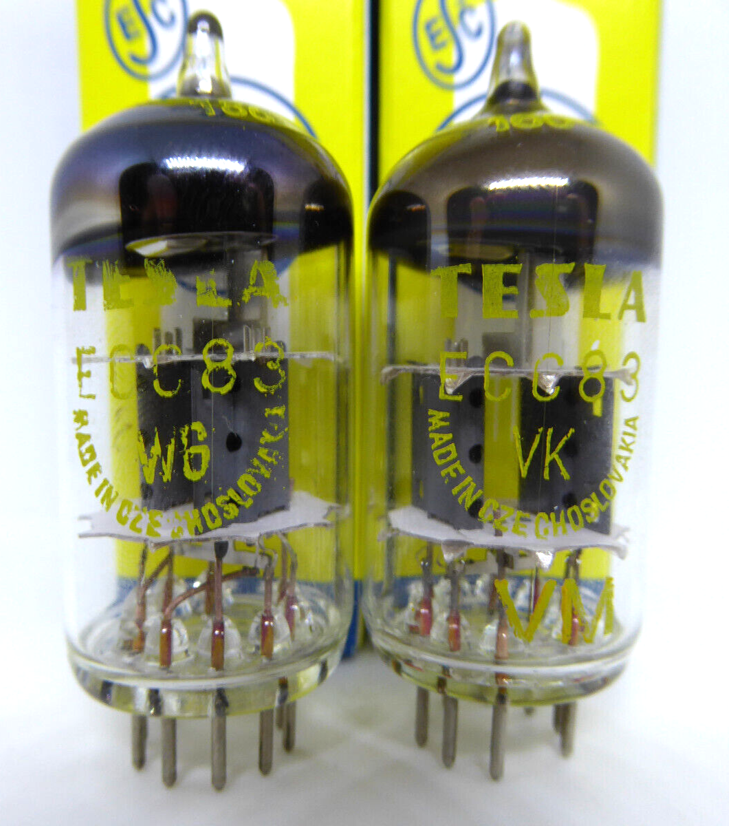 2x (PAIR!) TESLA ECC83 (12AX7, ECC803S, B339) 100%, 1961-2 | eBay
