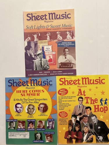 Lot of 3 Sheet Music Magazines 2008 Summer, Winter, Fall. | eBay