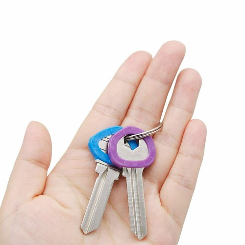 20pcs Key ID-Caps Rubber Identifier Topper Cover Keys Ring Mixed Colors ...