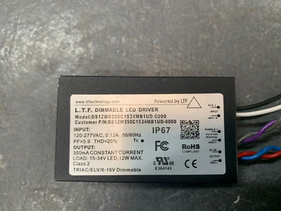 LTF Dimmable LED Driver DS12W0350C1534MB1UD-0000 | eBay