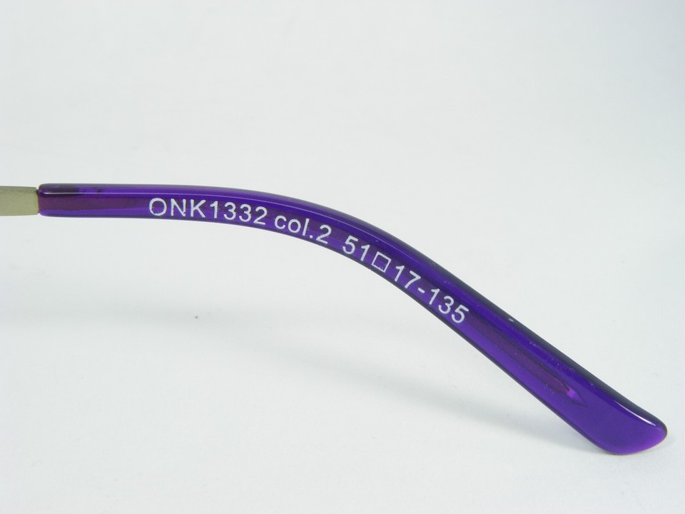 ONKELS ONK1332 2 VIOLET /TEA GREEN UNIQUE EYEGLASSES GLASSES FRAME 51 ...