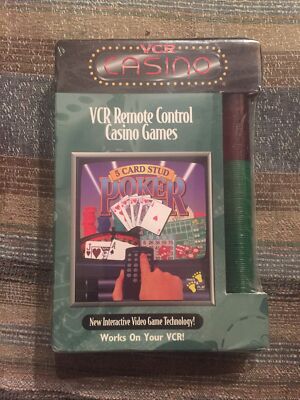 Vintage 1994 VCR Poker Classic 5 Card Stud Game (VHS) Interactive Video ...
