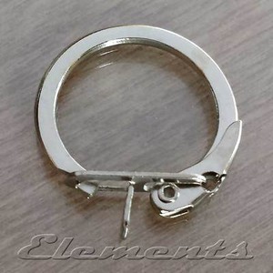High Quality Steel Key Rings With Locking Clasp Nickel Plated Findings ...