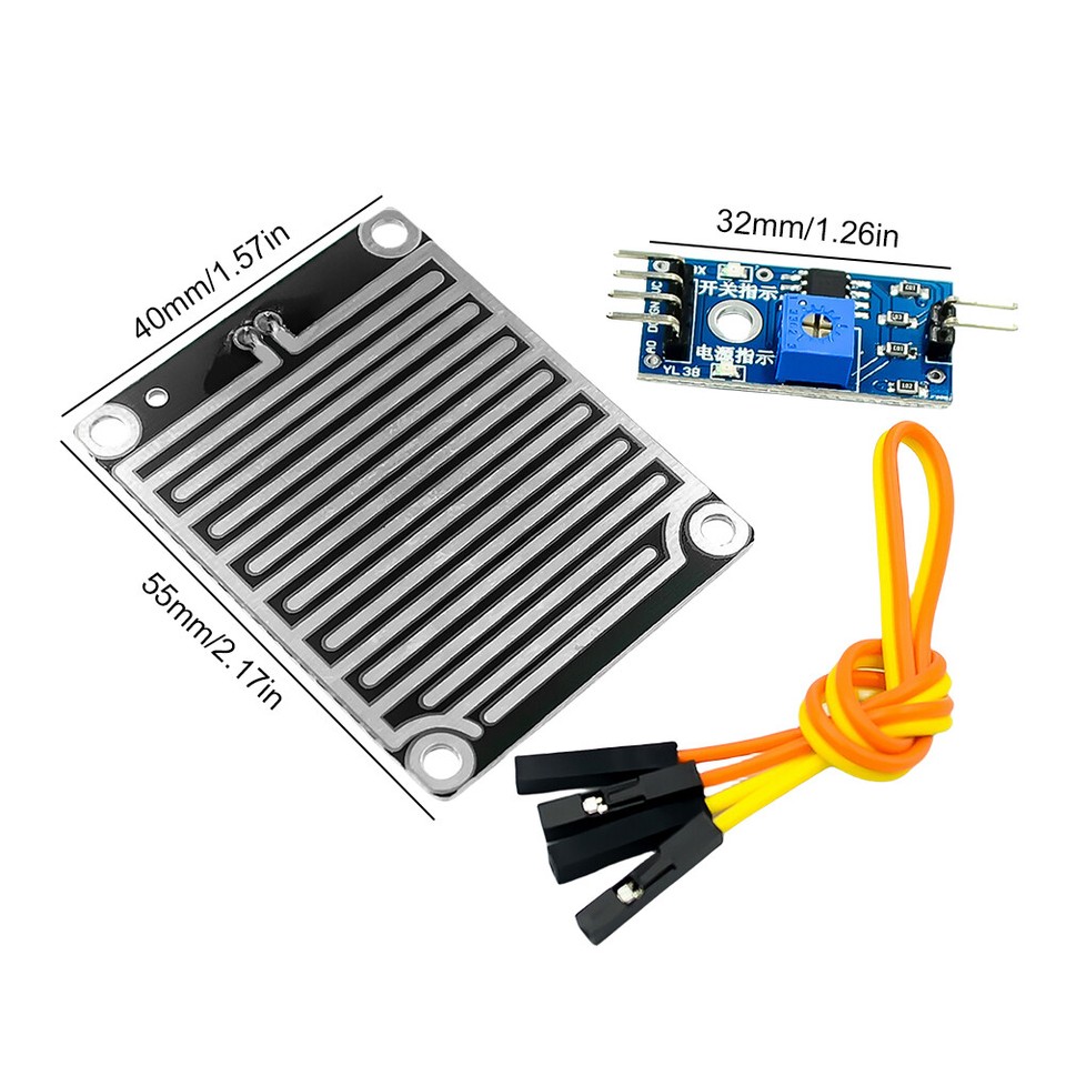 Raindrops Controller Sensor Module LM393 Convenient Useful for Arduino ...
