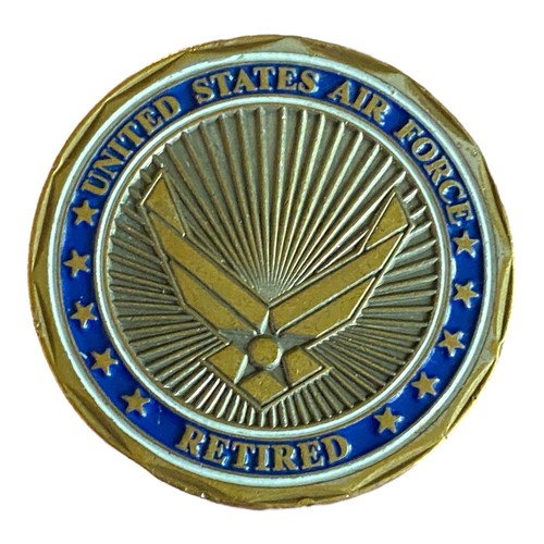 United States Military USAF Air Force Veteran Retired Challenge Coin ...