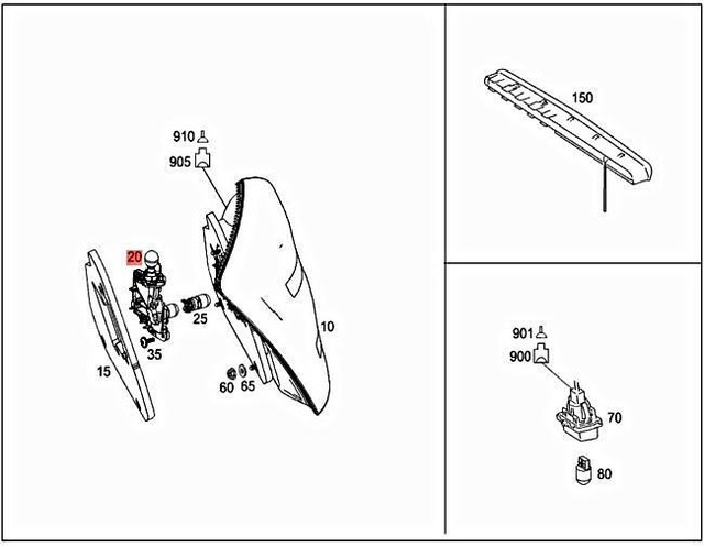 Genuine Mercedes-Benz Socket Panel 2218200677 OEM for sale online | eBay