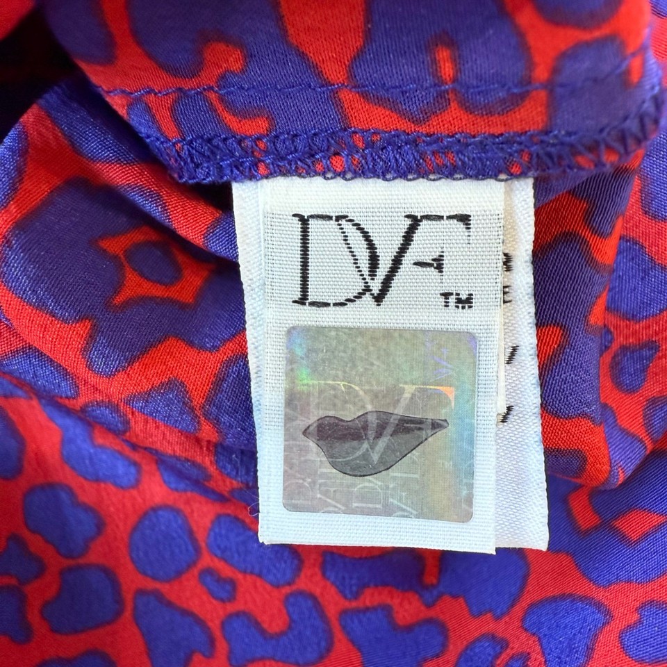 Diane Von Furstenberg Dvf Lorelei Two Leopard Print Silk Shirt Woman's ...