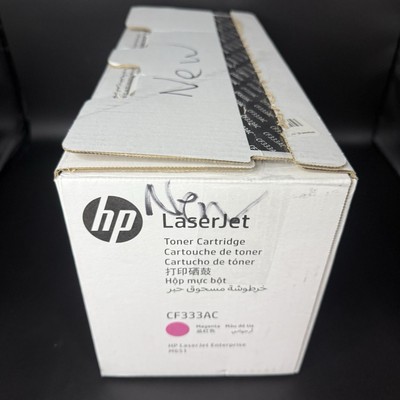 HP CF333AC Magenta Toner Cartridge 654A Color LaserJet Enterprise M651 ...