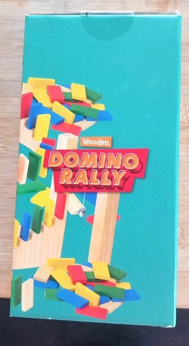 New Colourful Wooden Domino Rally Game Great Fun For All The Family | eBay
