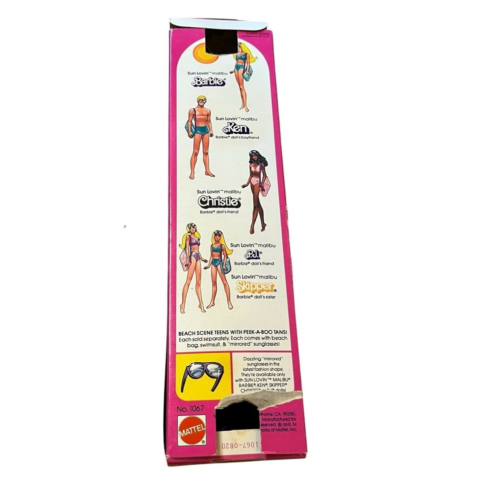 Vintage SUN LOVIN Malibu Barbie Doll Mattel 1067 In Orig Box Suntan ...
