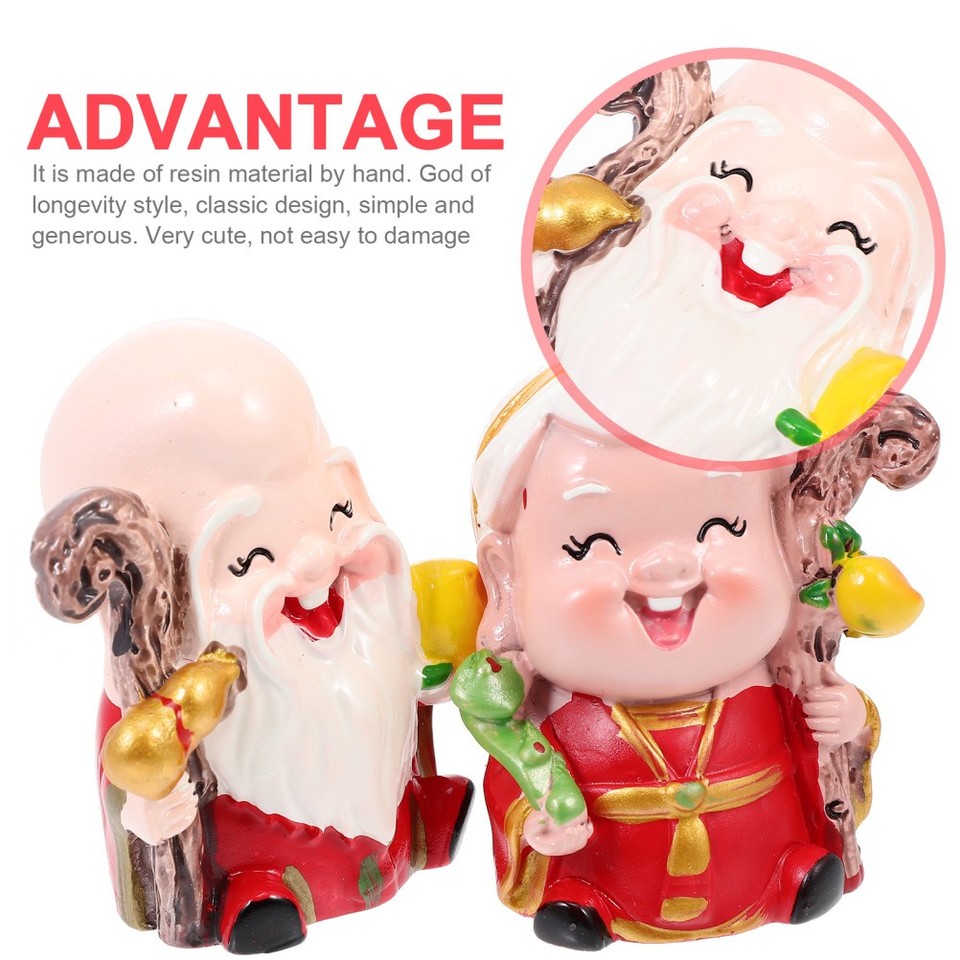 2 Pcs Car Dashboard Decorations Design Statue Home Decorative ...