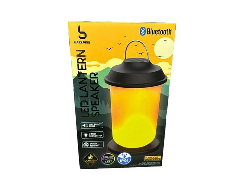LED LANTERN SPEAKER BLUETOOTH COLOR CHANGING SPLASH RESISTANT FLAME LED ...