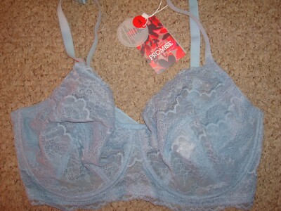 ROSER SAMON Promise WIRED BRA Azul Vintage 42F BLUE LACE Full Cup | eBay