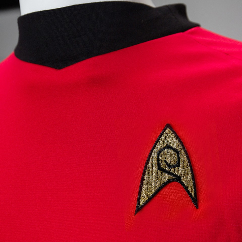Cosplay The Original Series Scotty Red Top Shirts TOS Starfleet Uniform ...