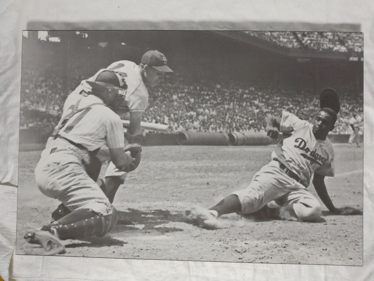 Jackie Robinson Robando Home En La Serie Mundial De 1955 El Campo De