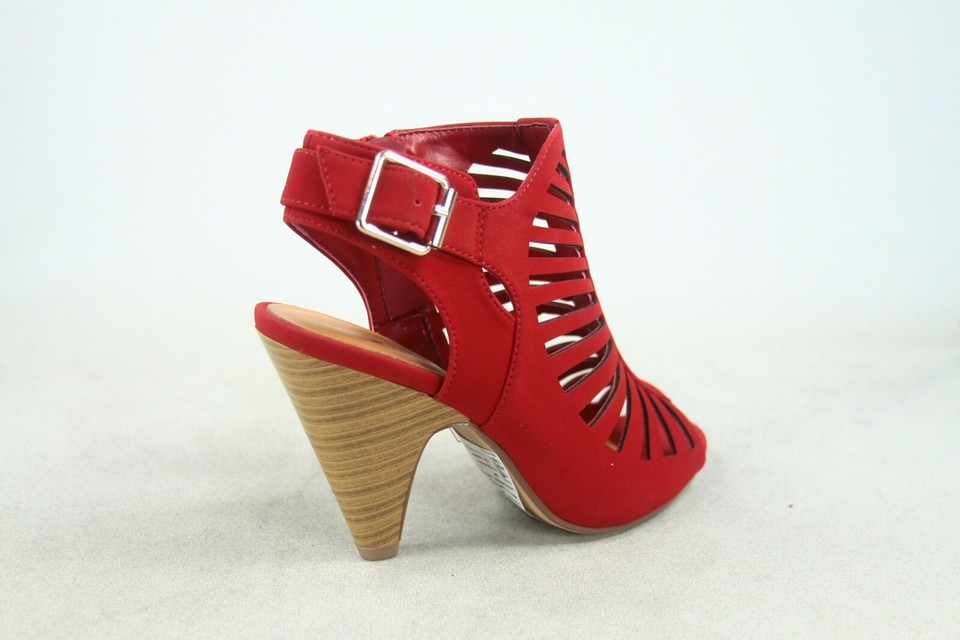 NEW Fashion Strappy Caged Kitten Chunky Heel Women's Sandal Shoes Size ...