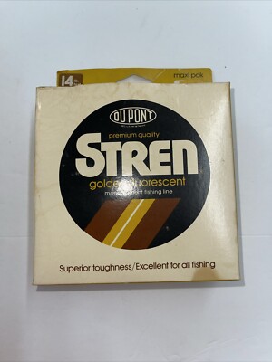 Vintage Stren Dupont 1980’s Monofilament Fishing Line 🔥 14lb 600 YARDS ...