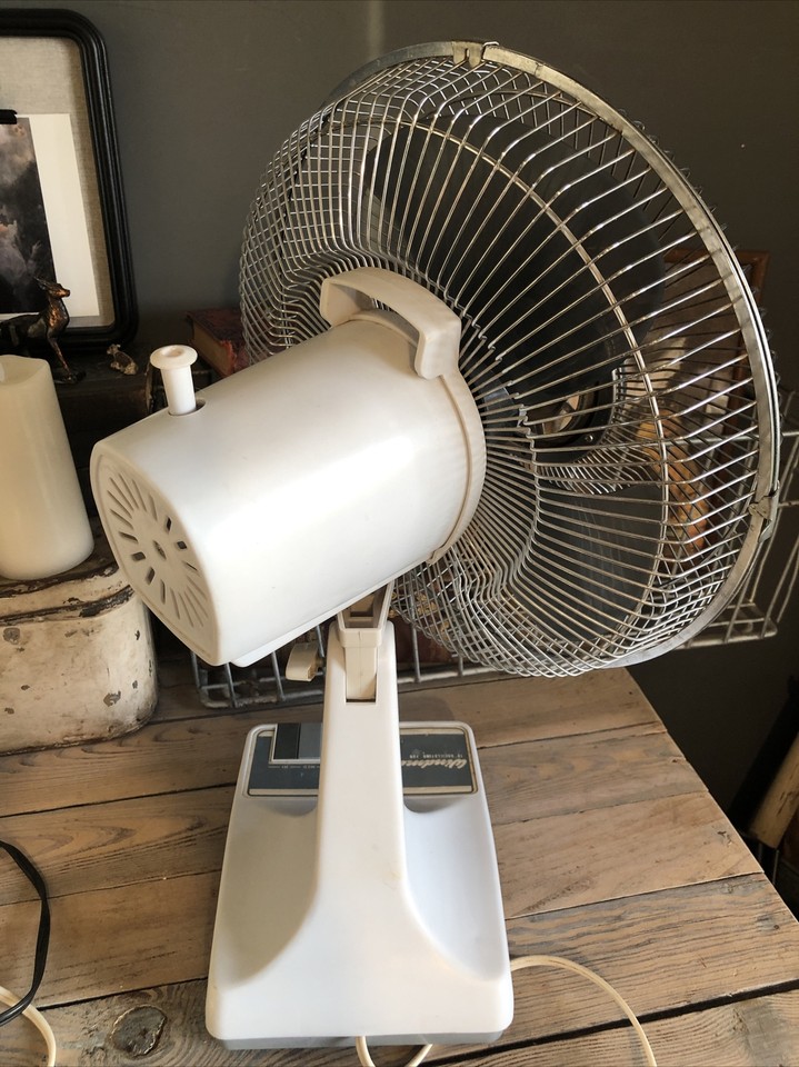 Vintage Windmere 3 Speed Oscillating 12” Fan Tabletop DF 12 Working ...