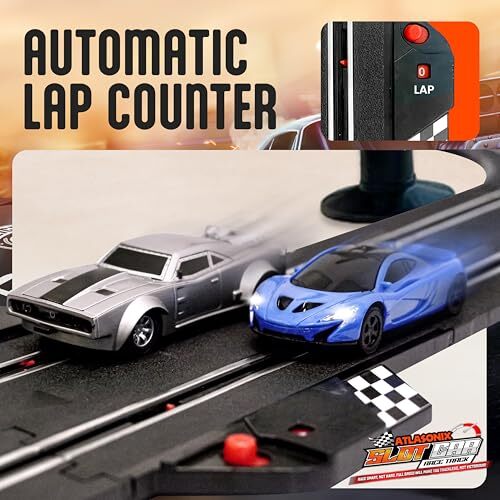 Slot Car Race Track Set Electric Powered Race Track Dual Racing Car ...