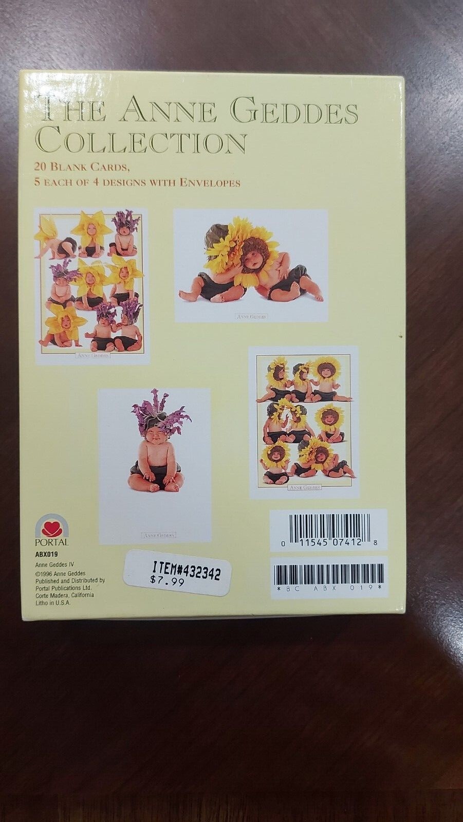 THE ANNE GEDDES COLLECTION GREETING CARDS W/ENVELOPES & BOX - 18 OF 20 ...
