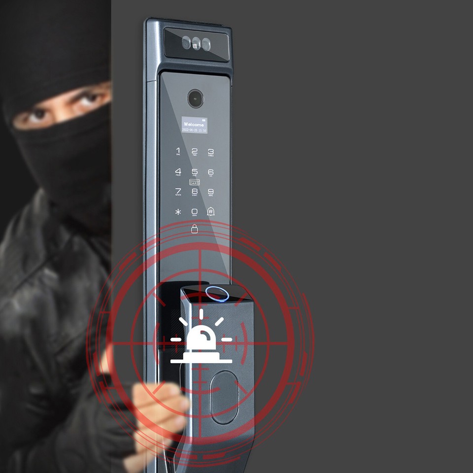 Visual cat eye smart door lock 3D face security biometric smart door ...