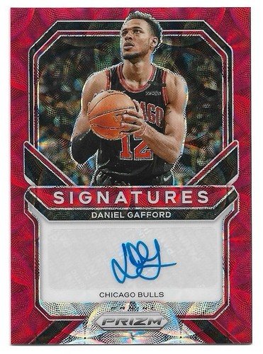 Daniel Gafford 2020-21 Panini Prizm Auto Signatures #SI-DGA Autograph ...