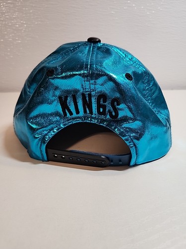 Zephyr Monkey Kings Blue Metallic “Gridiron" 5 Panel Flat SnapBack Nwot ...