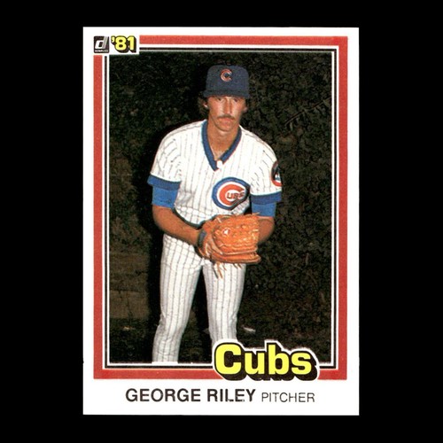 George Riley 1981 Donruss Chicago Cubs #588 NM+ Vintage! | eBay