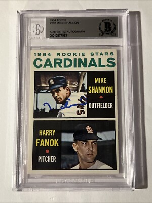 1964 Topps Mike Shannon Rookie Signed / Auto. BAS | eBay